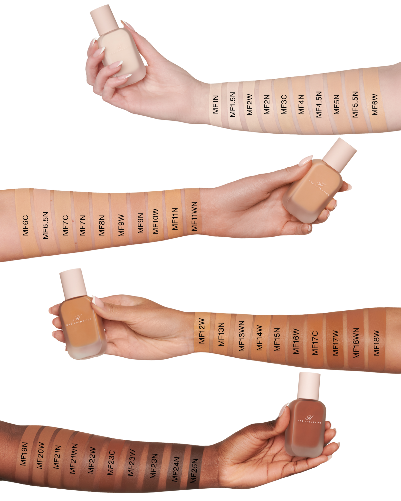 Long-Lasting & Full Coverage Silky Matte Weightless Foundation – HNB ...